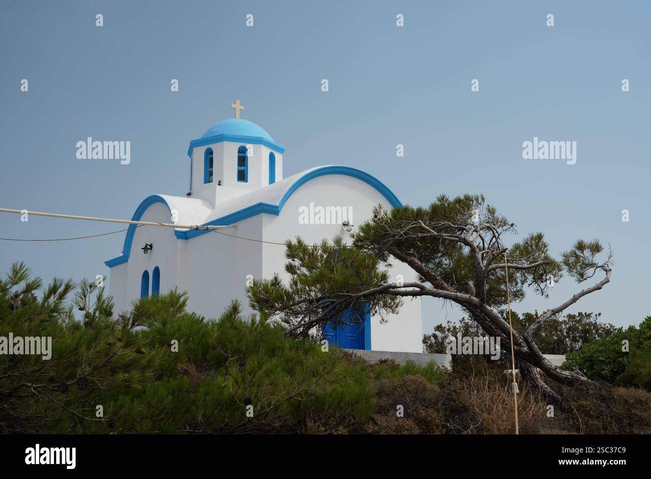 The Greek island of Karpathos surrounded by the Mediterranean Sea Stock ...