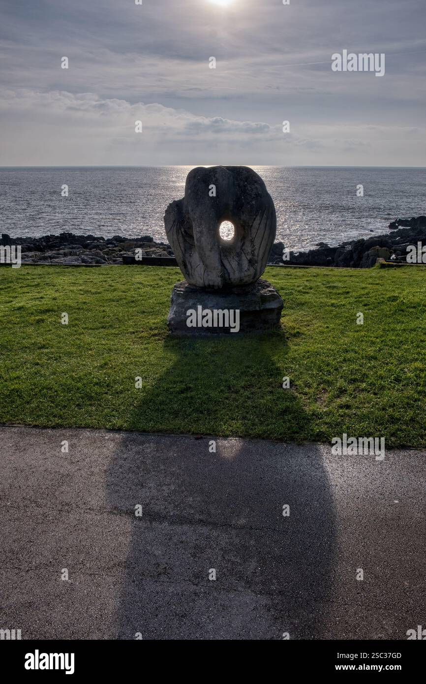 Mermaid Statue in Porthcawl, wales in winter Stock Photo - Alamy