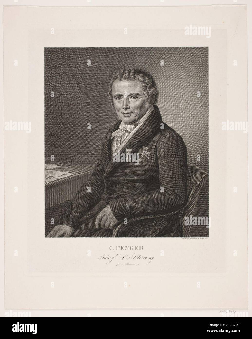 WIlhelm Heuer, Christian Fenger, 1837 Stock Photo - Alamy