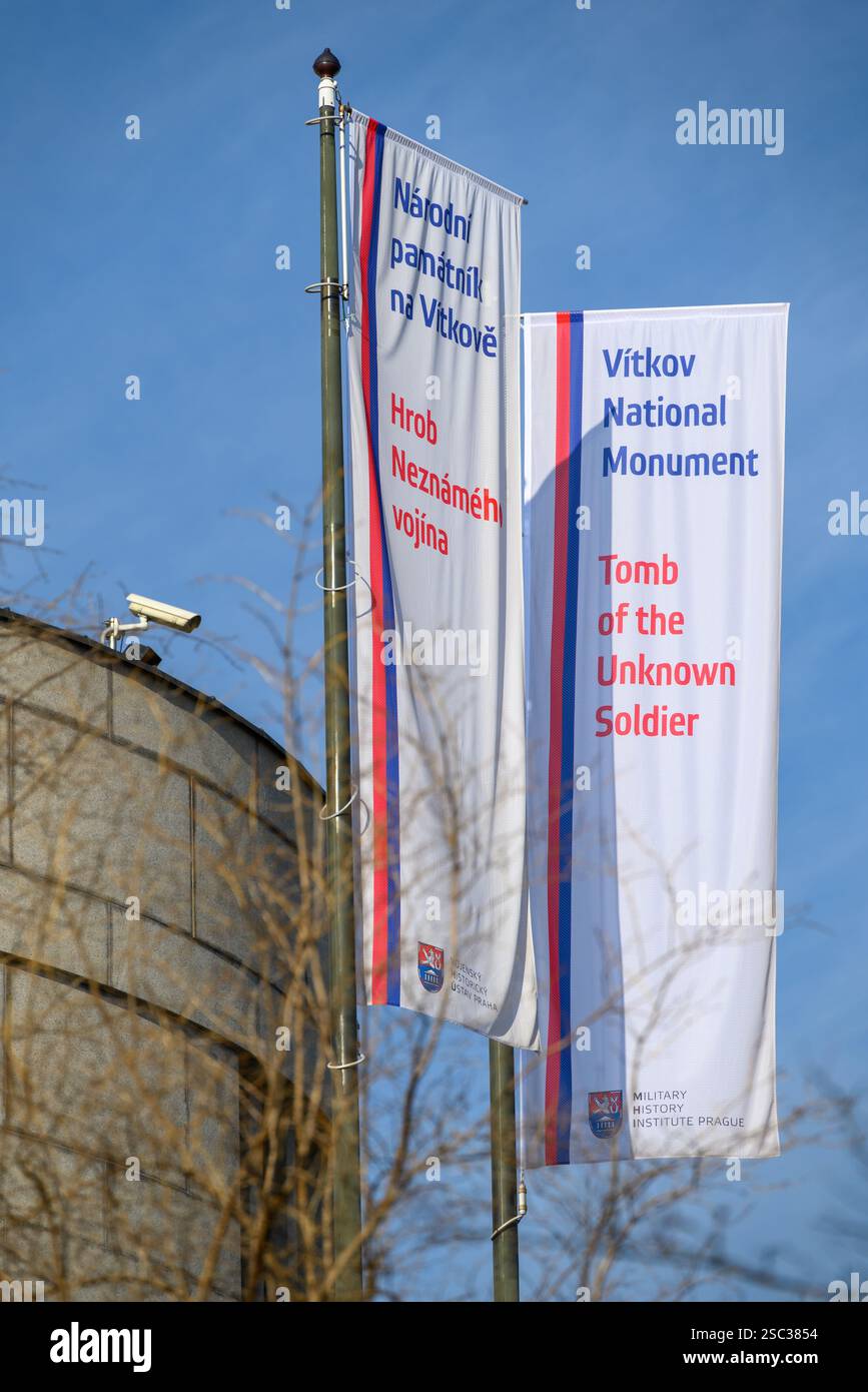 National Monument at Vitkov hill in Zizkov district in Prague, Czech ...