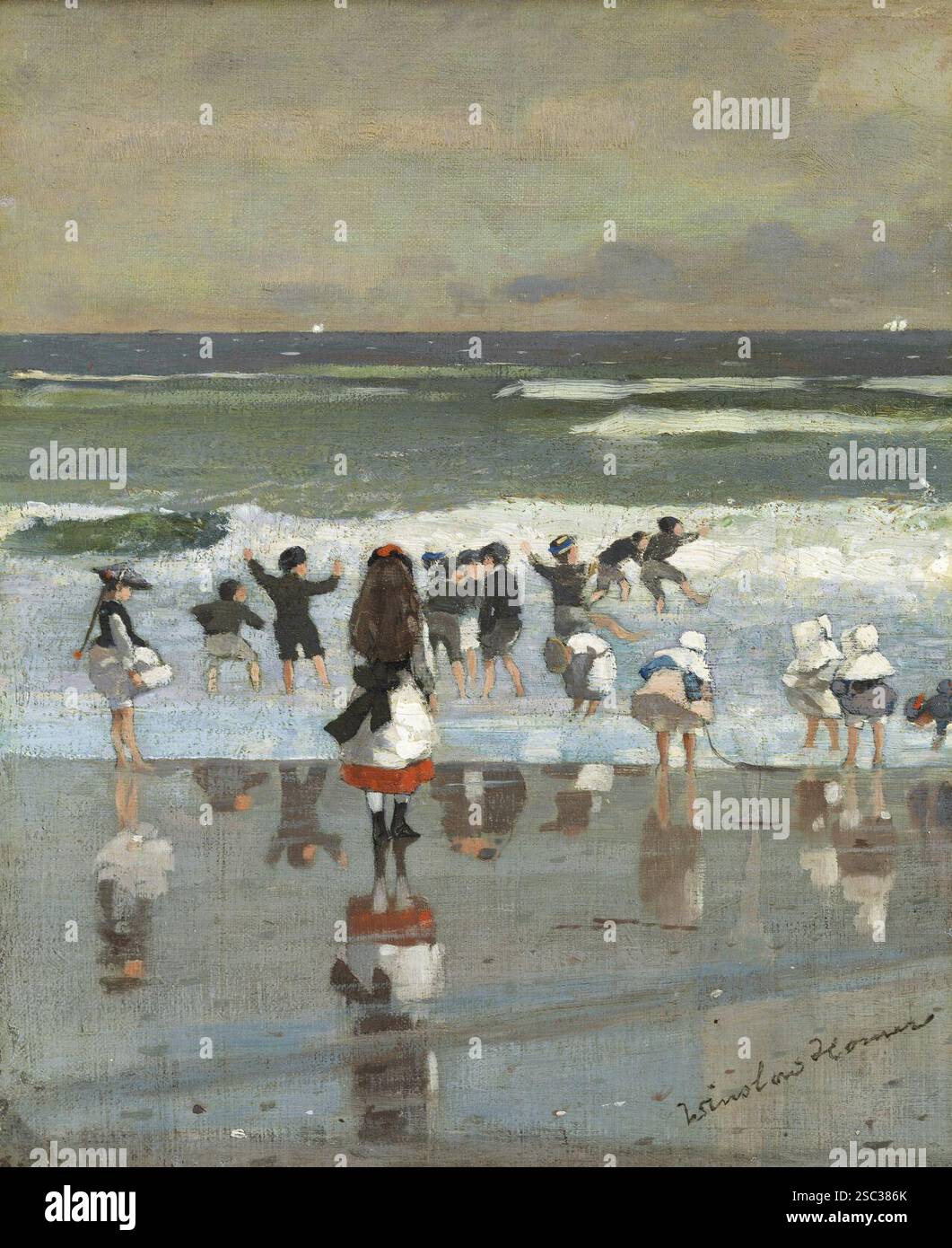 Winslow Homer - Beach scene Stock Photo - Alamy