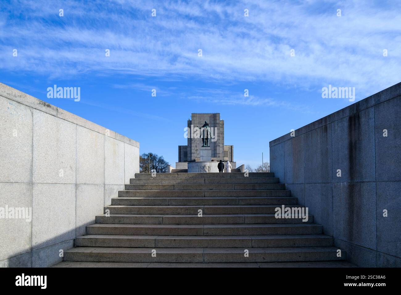 National Monument at Vitkov hill in Zizkov district in Prague, Czech ...
