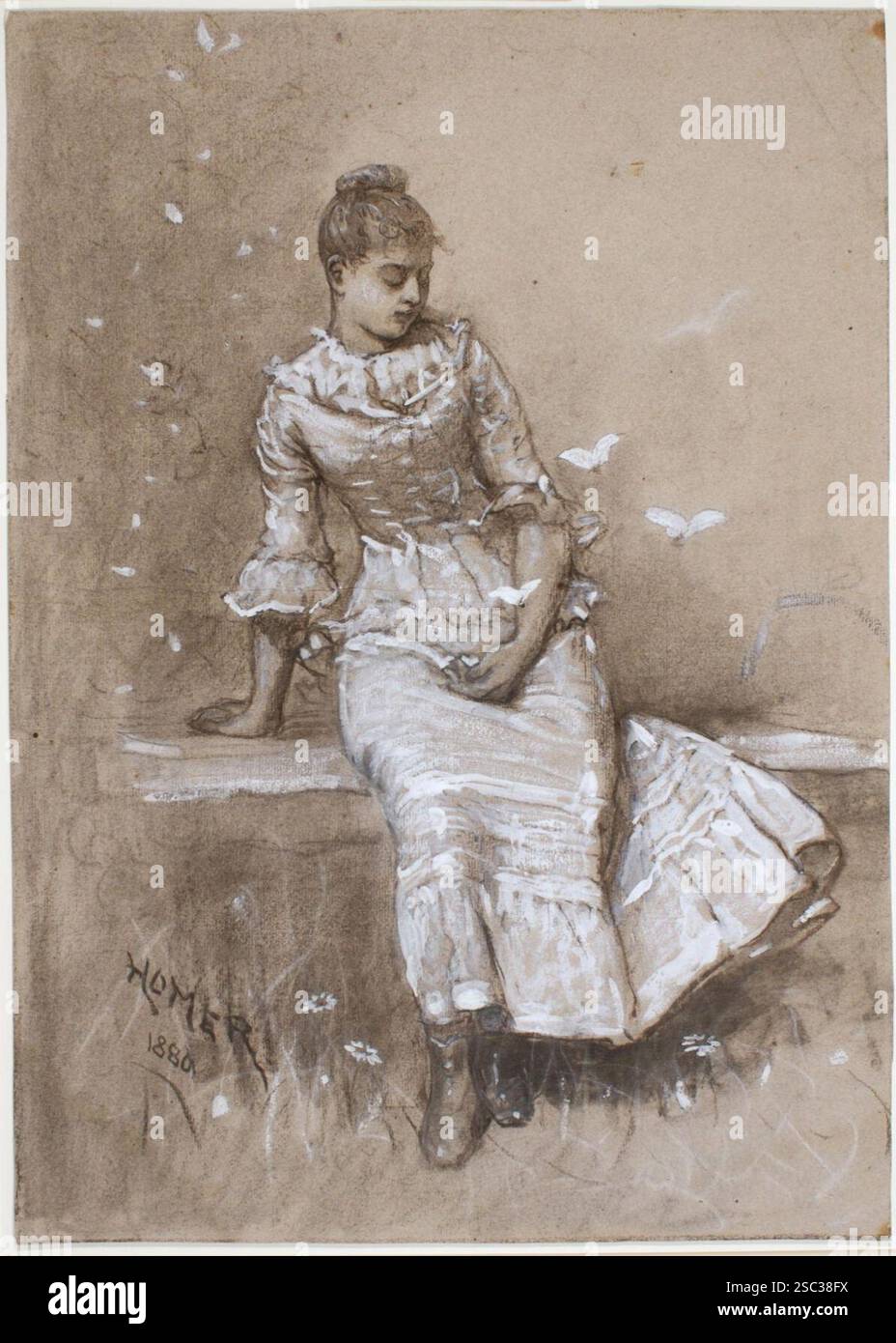 Winslow Homer - Portrait of a Woman (1880 Stock Photo - Alamy
