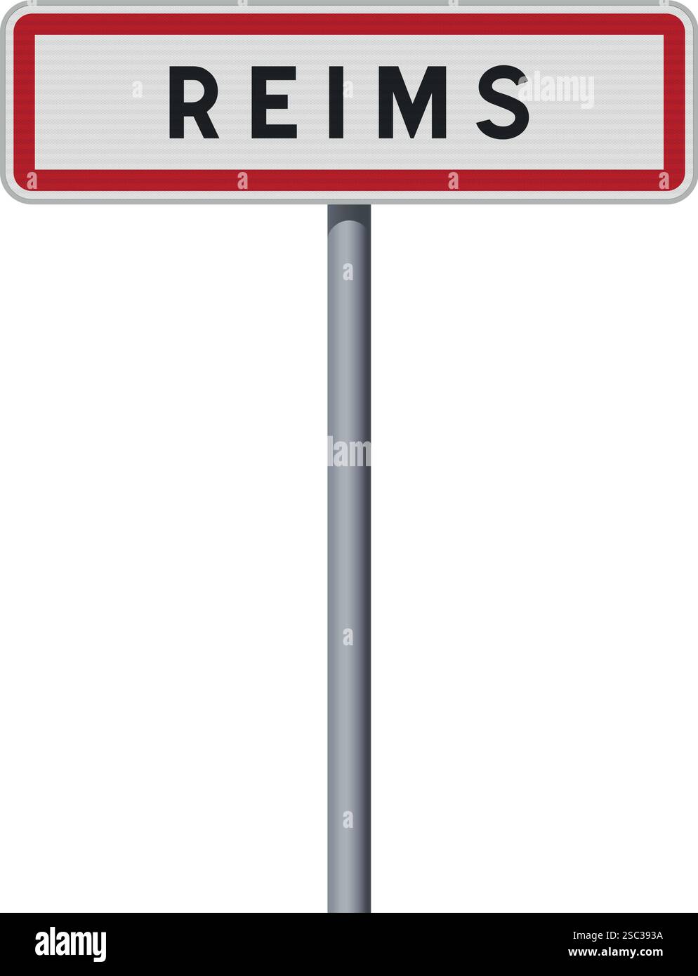 Reims cathedral champagne france Stock Vector Images - Alamy