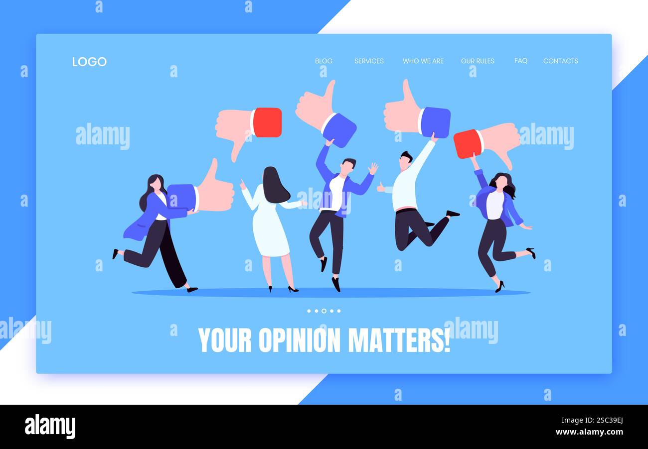 Customer feedback, employee or client satisfaction rating review with ...