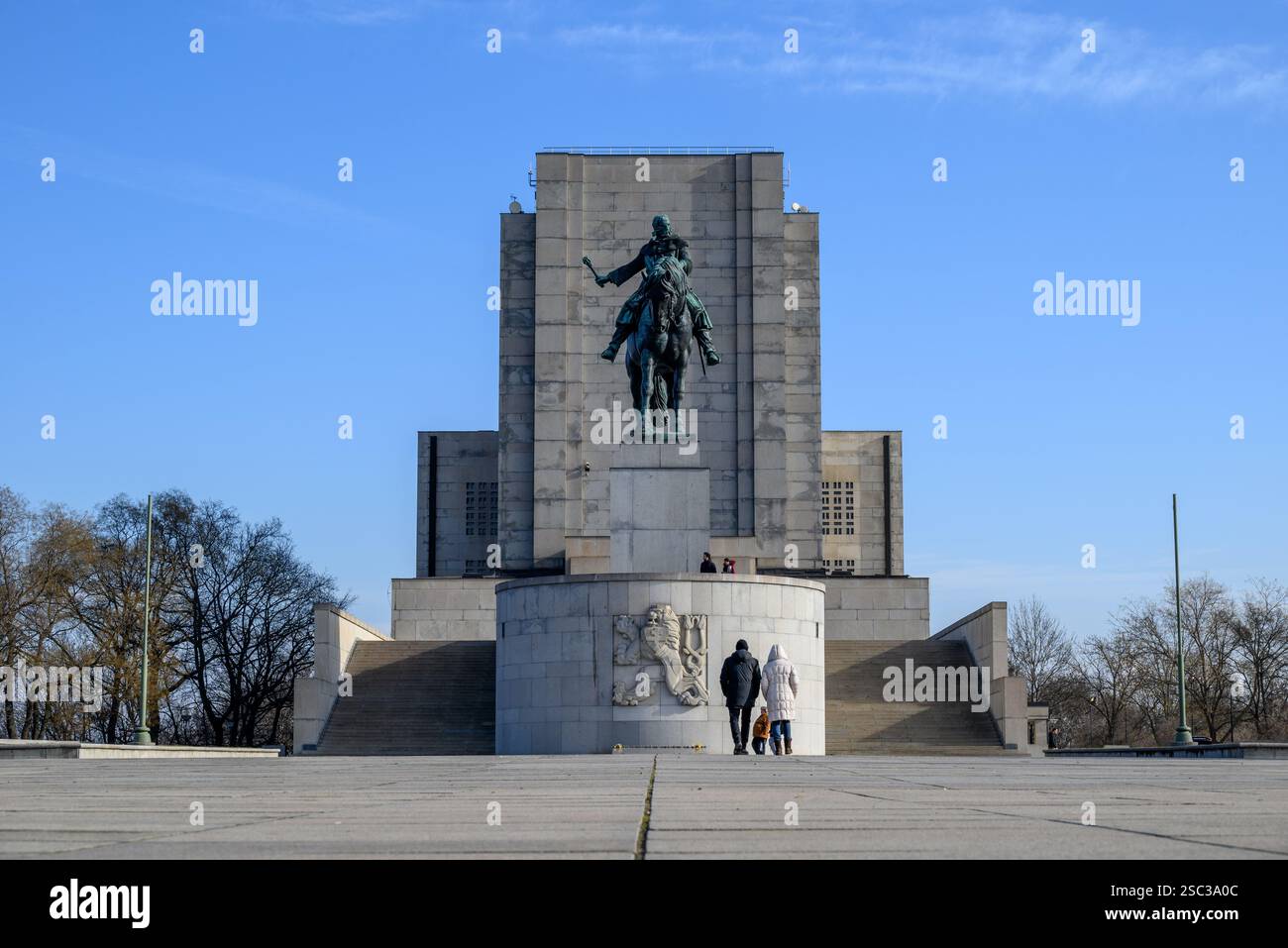 National Monument at Vitkov hill in Zizkov district in Prague, Czech ...