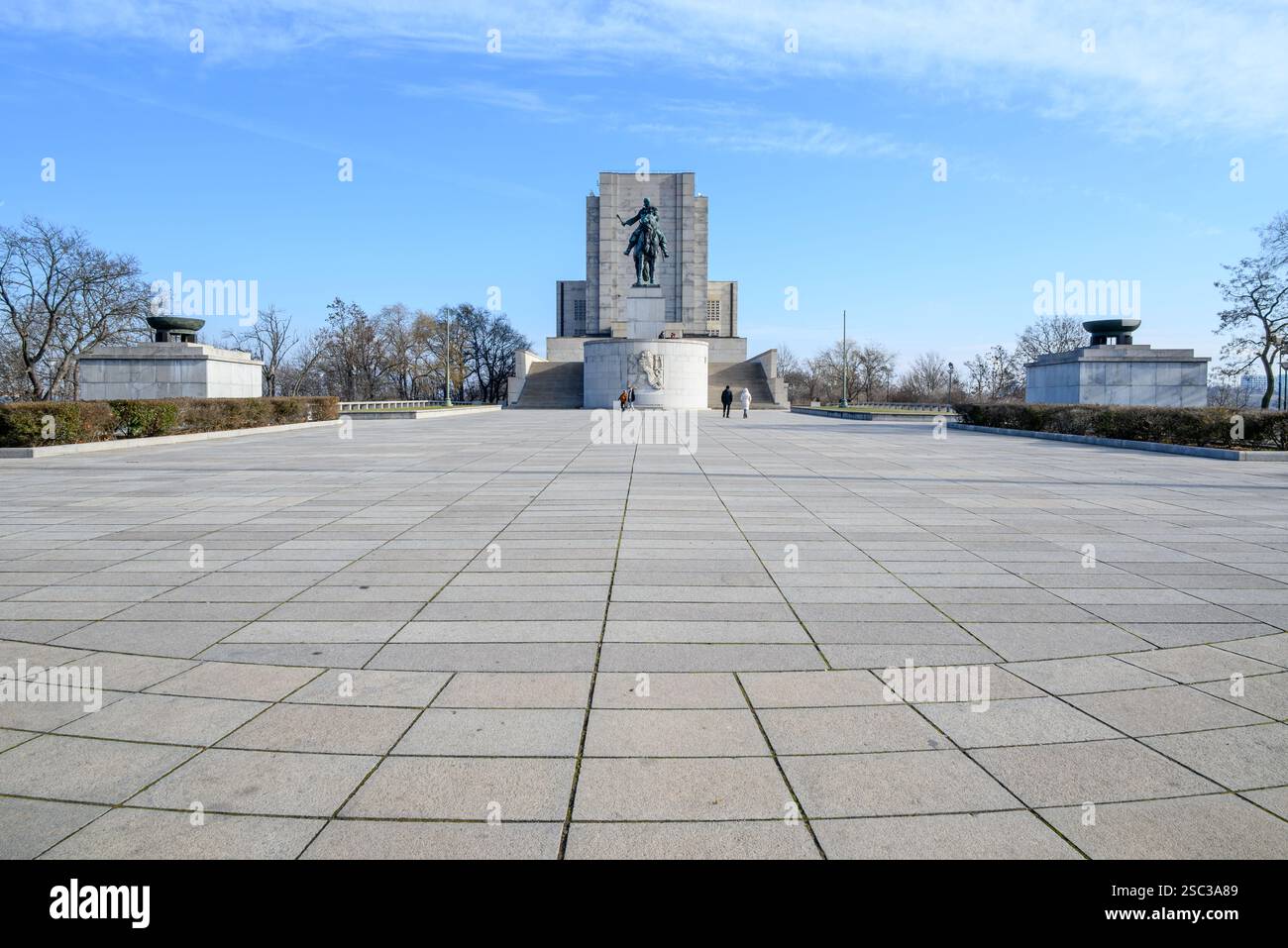 National Monument at Vitkov hill in Zizkov district in Prague, Czech ...
