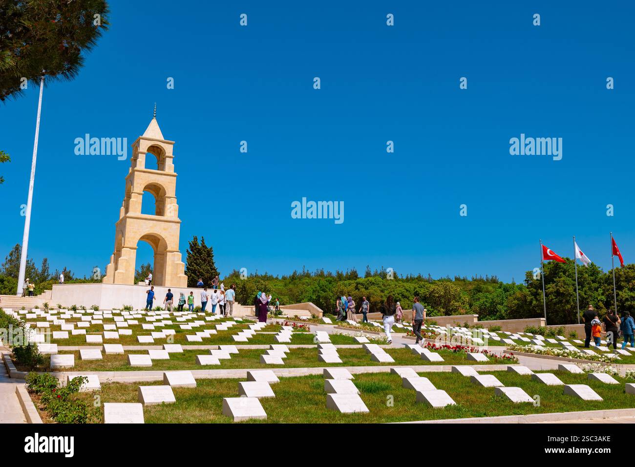 57. Alay Sehitligi aka 57th infantry regiment memorial with tombstones ...