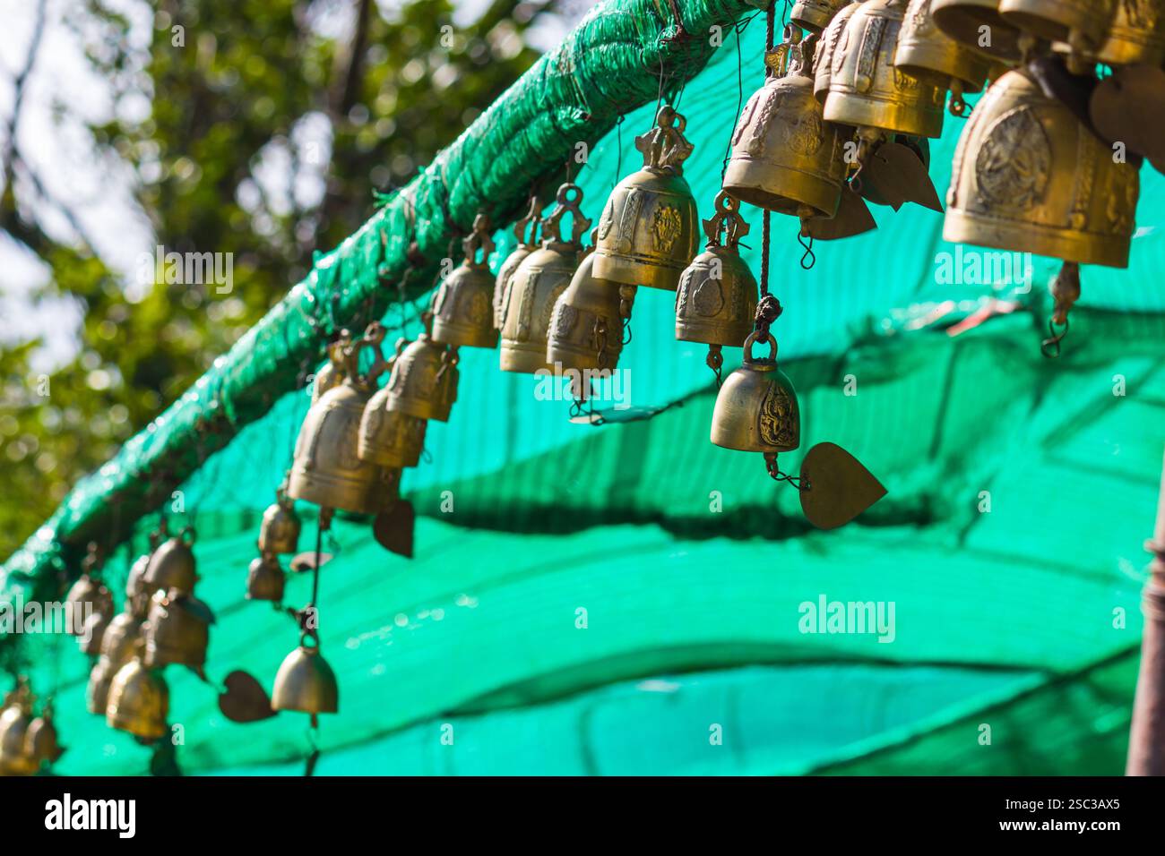 tradition asian bell in Big Buddha temple complex, Thailand, Phuket ...