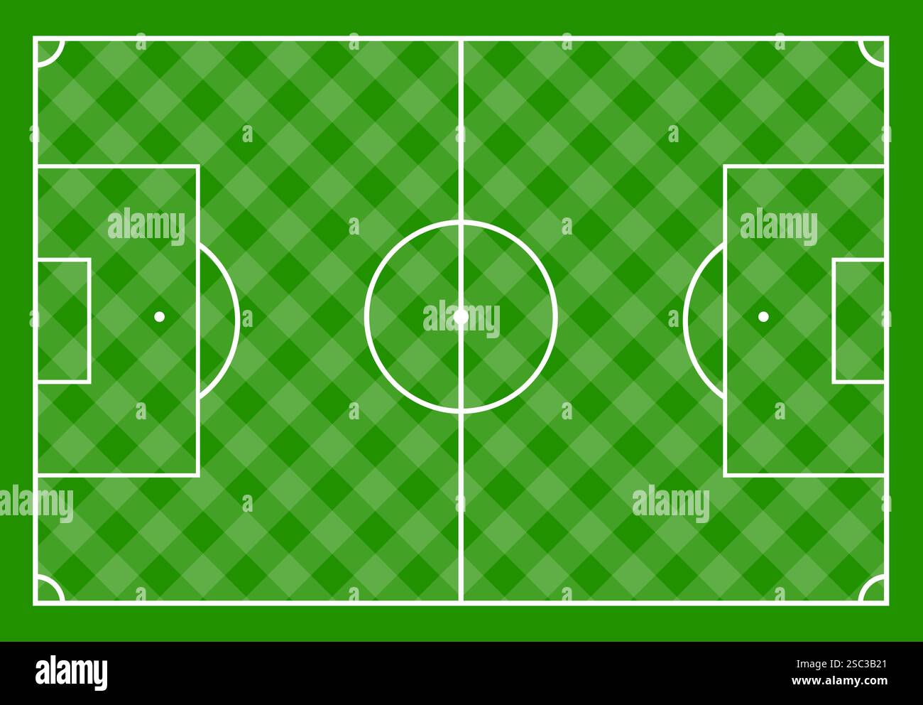 Football field with green grass. Vector illustration Stock Vector Image ...