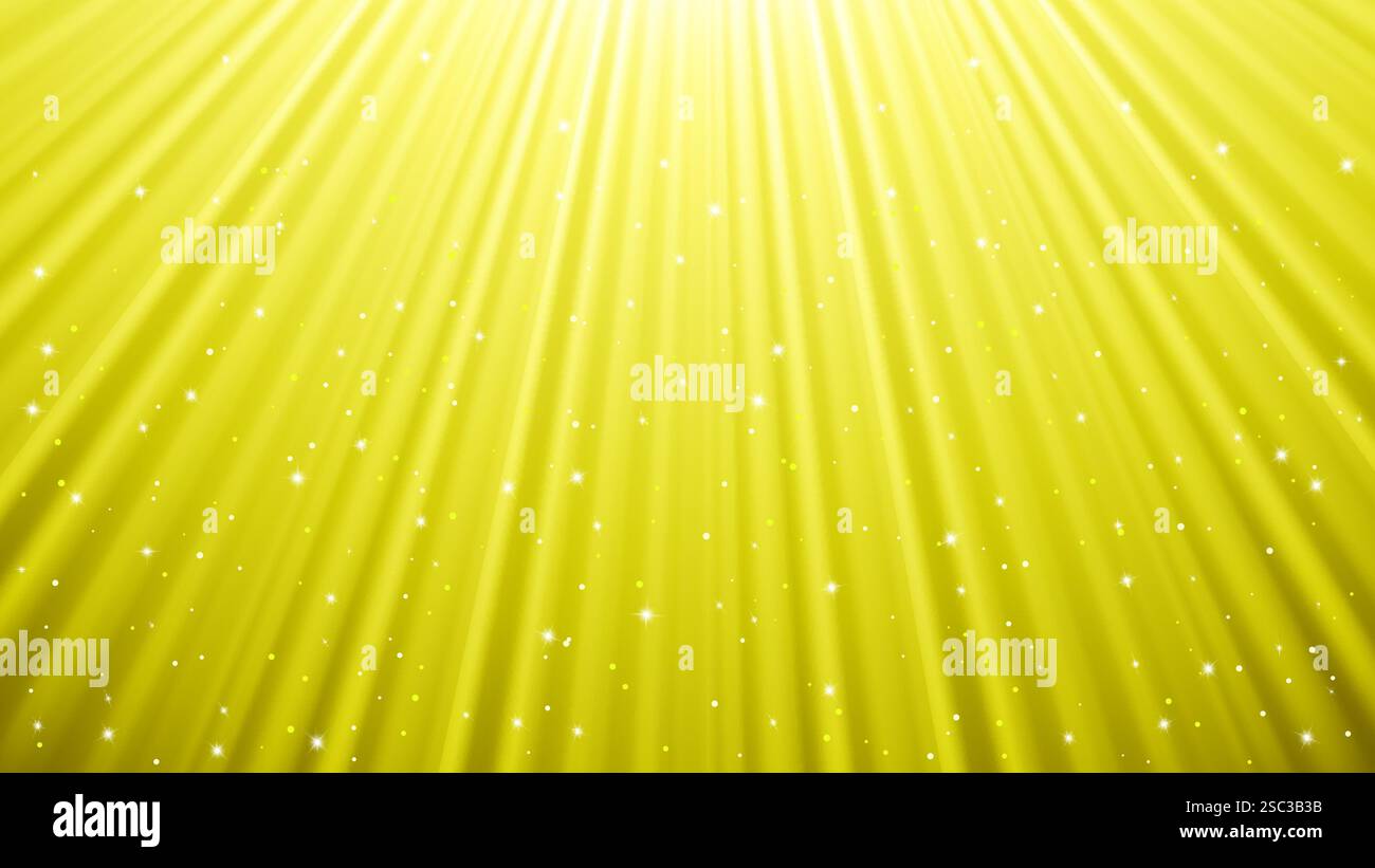 Sunlight rays background with light effects. Yellow backdrop with light ...