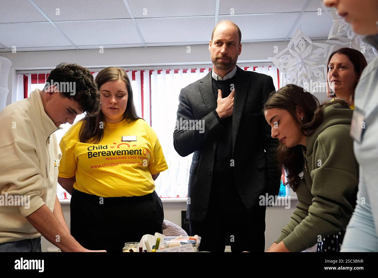 Britain's Prince William visits the charity service in Widnes, England ...