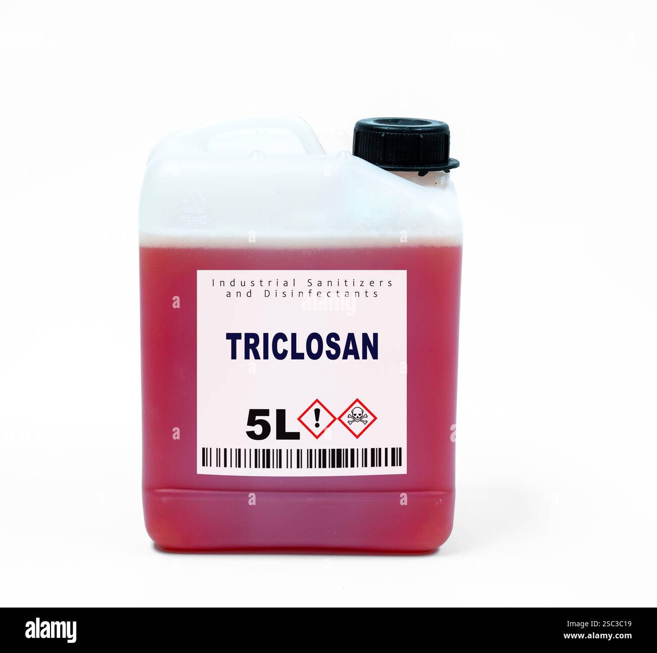 Triclosan Antimicrobial agent used in soaps and sanitizers Stock Photo ...