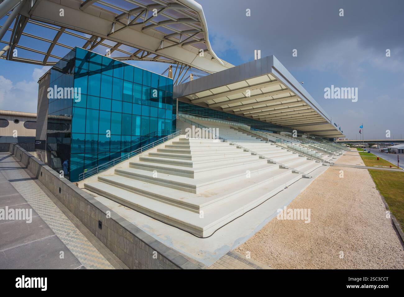 ABU DHABI, UAE - NOVEMBER 5: Ferrari World Park is the largest indoor ...