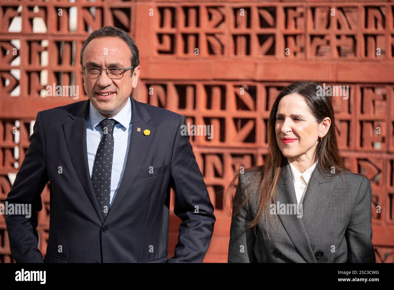 The President of the Basque Parliament, Bakartxo Tejeria, receives the ...