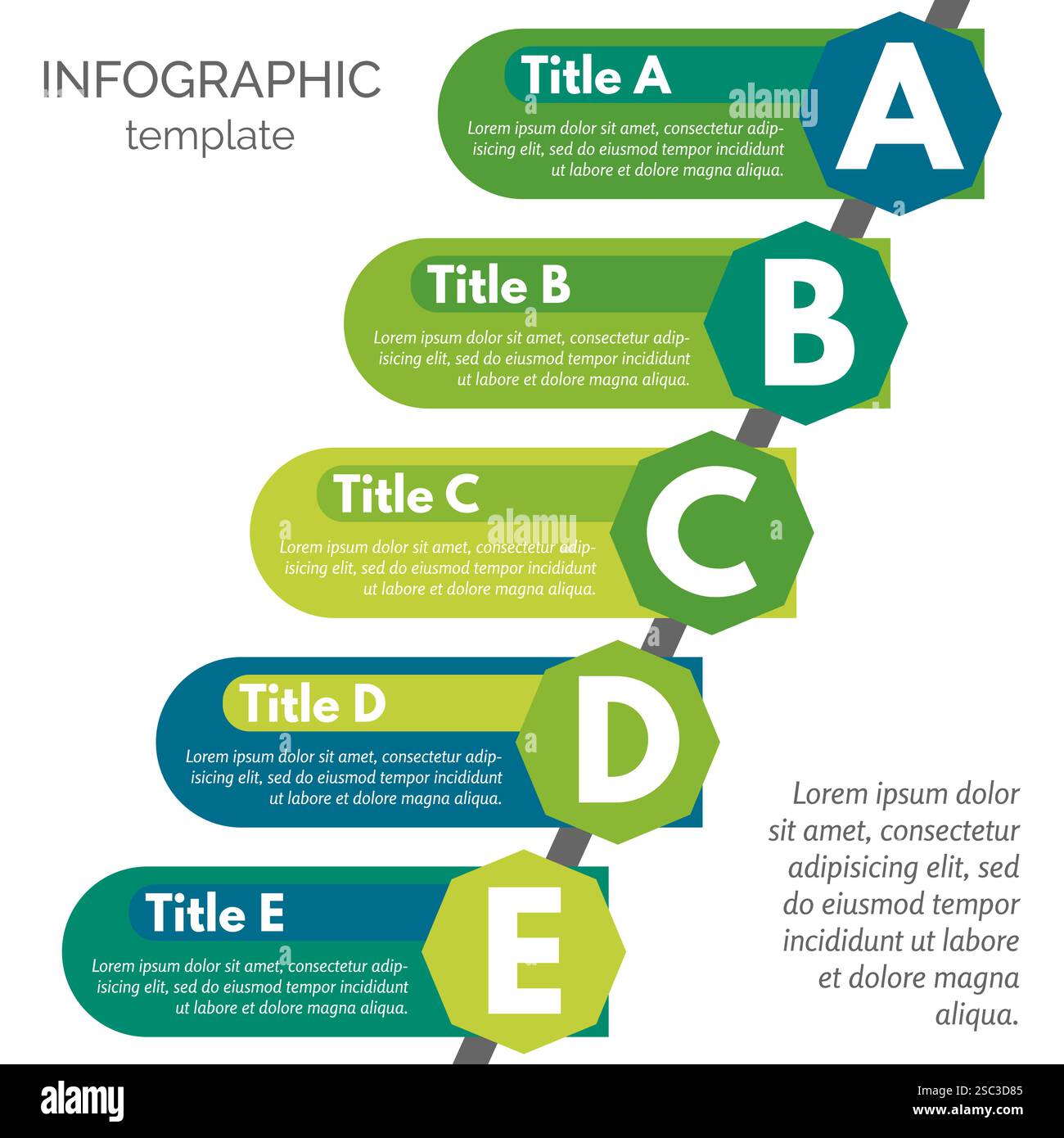 Five steps infographic design elements. Step by step infographic design ...