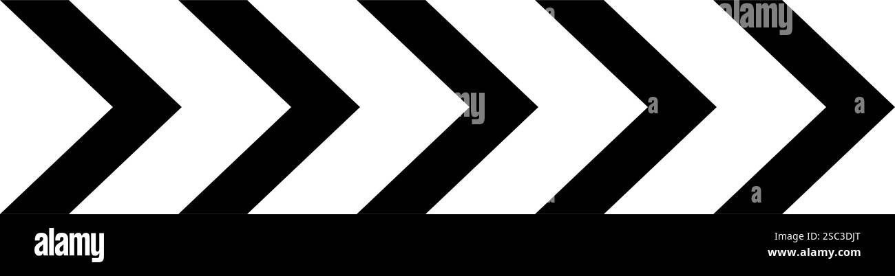 Black chevron arrows. Repeated V shaped stripes print. Orientation ...