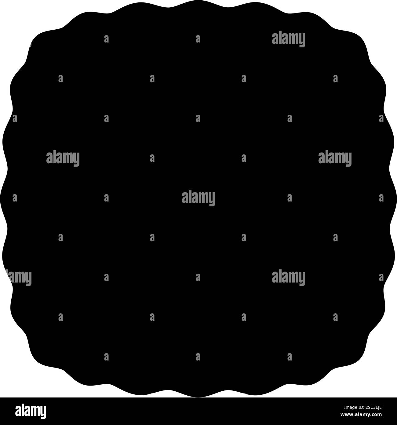 Squircle or square with rounded borders shape. Simple geometric curvy ...