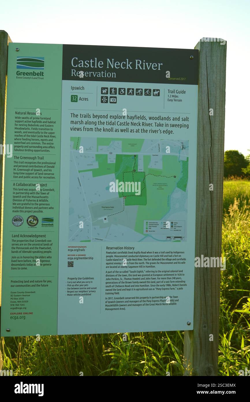 Castle Neck River Reservation in Summer Stock Photo - Alamy