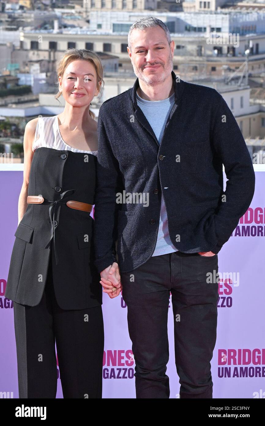 Roma, Lazio. 05th Feb, 2025. Renee Zellweger, Michael Morris during ...