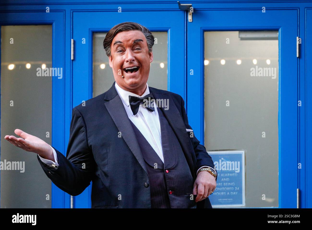 London, UK. 05th Feb, 2025. Simon Cartwright as Bob Monkhouse. Cast ...