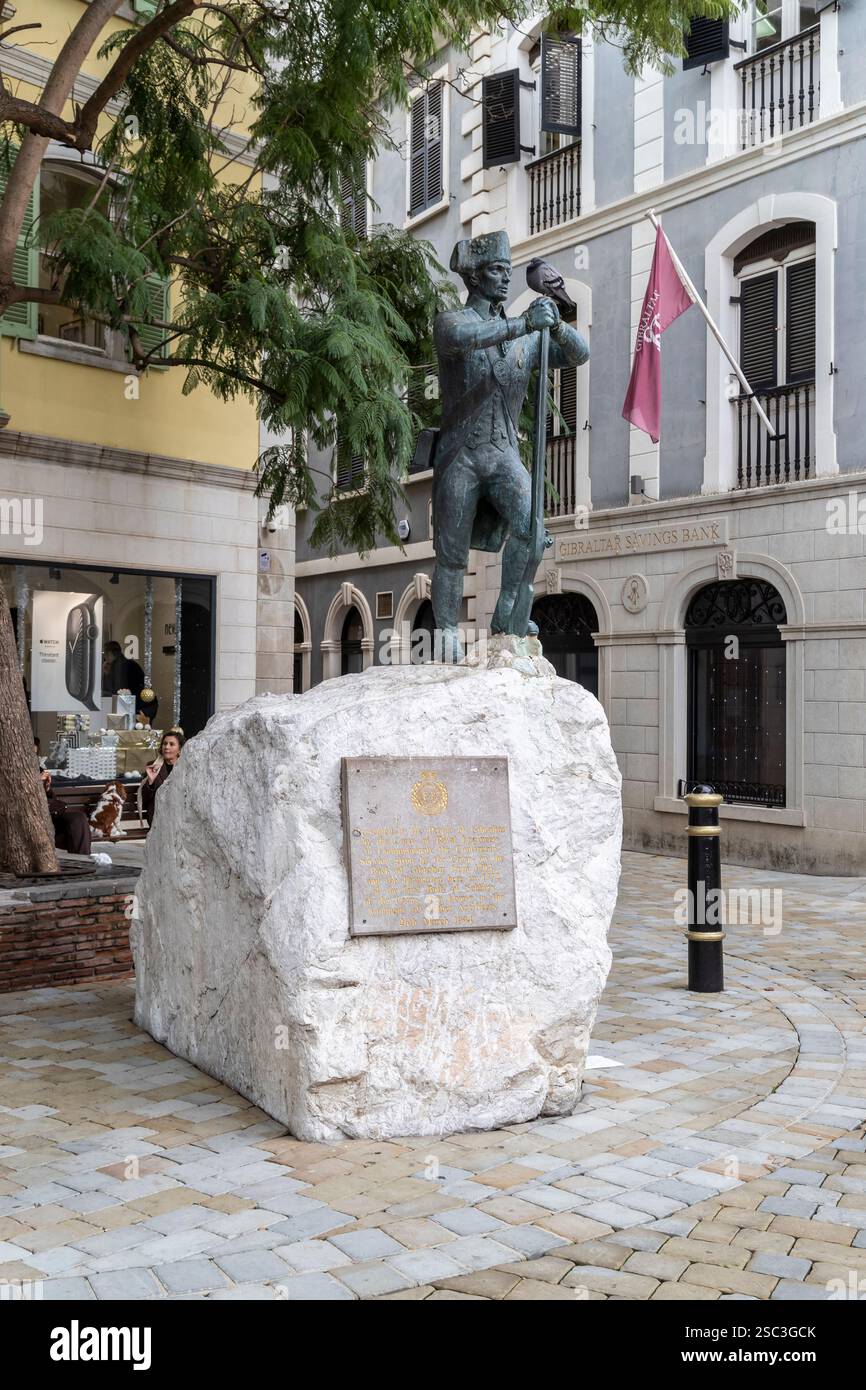 Royal Engineers' Monument by Gibraltar Savings Bank. 10 Bomb House lane ...