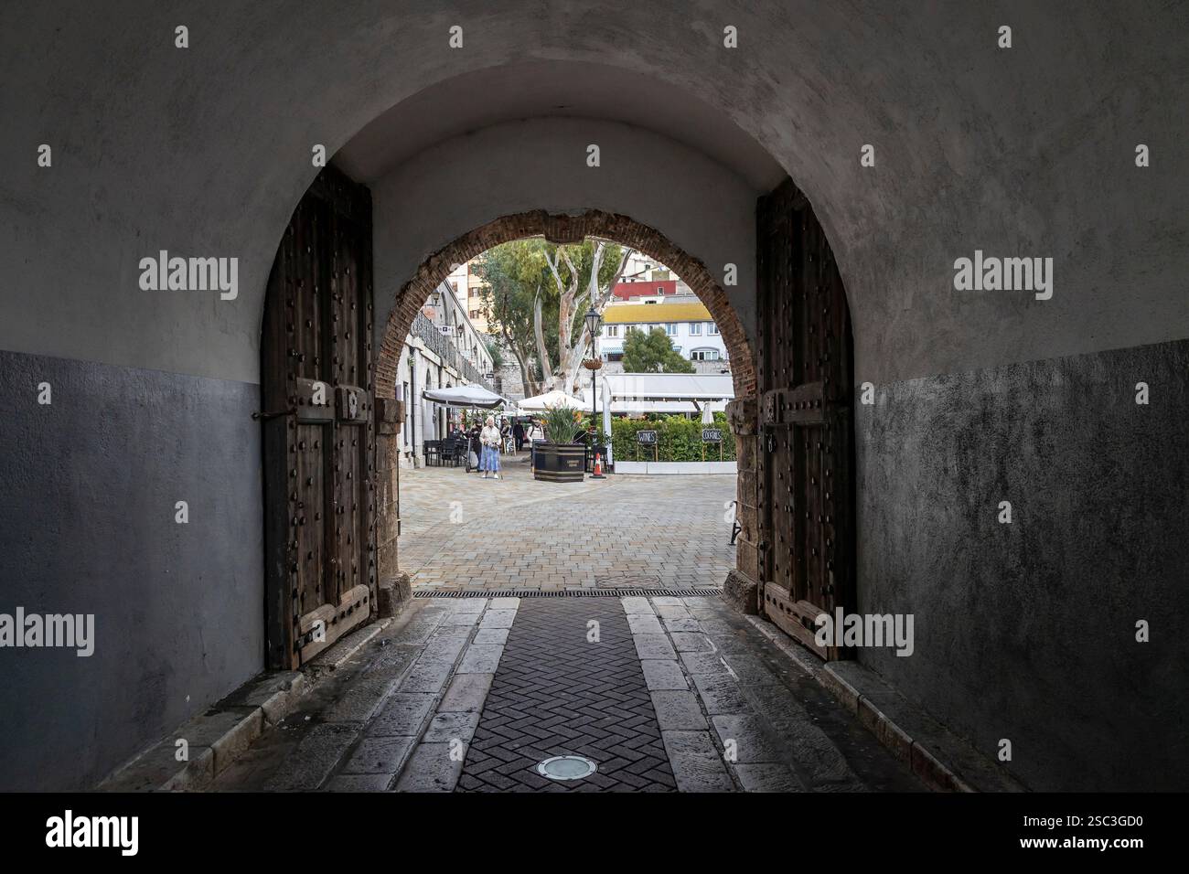Entrance into Grand Casemates Square the larger of the two main squares ...