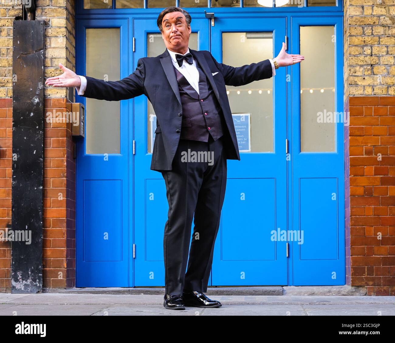 London, UK. 05th Feb, 2025. Simon Cartwright as Bob Monkhouse. Cast ...