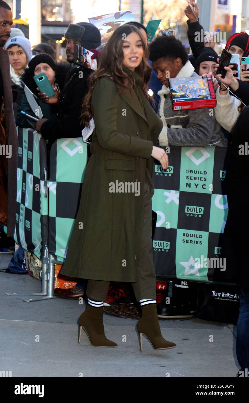 Singer and actress Hailee Steinfeld made an appearance at Build Series ...