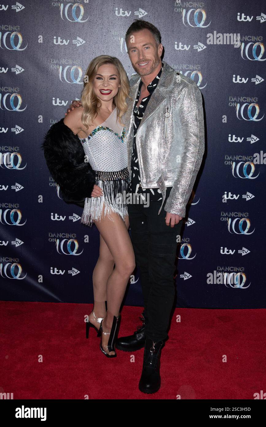 Alexandra Schauman and James Jordan attends the Dancing On Ice - Red ...