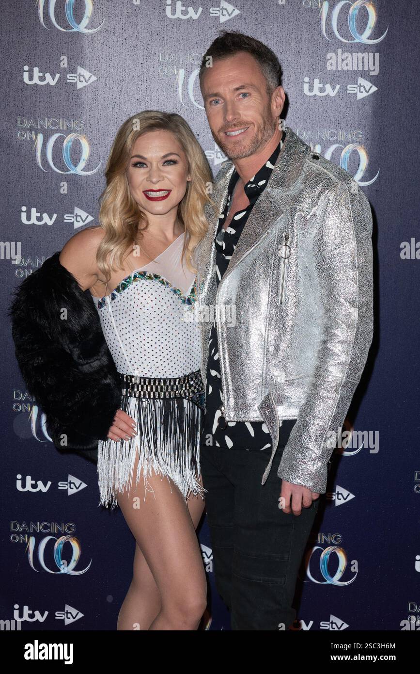 Alexandra Schauman and James Jordan attends the Dancing On Ice - Red ...