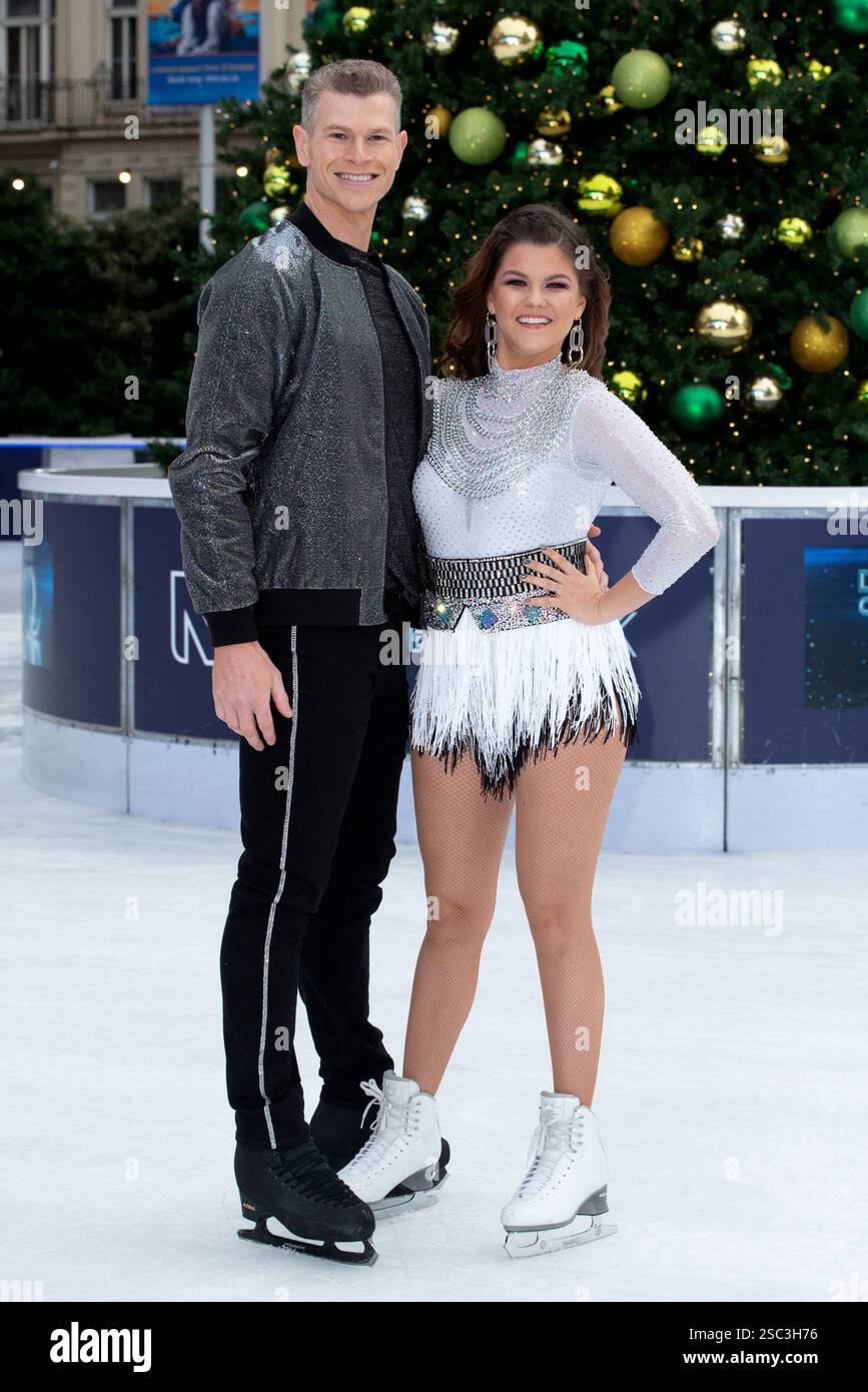 Hamish Gaman and Saara Aalto attends the Dancing On Ice Photocall at ...