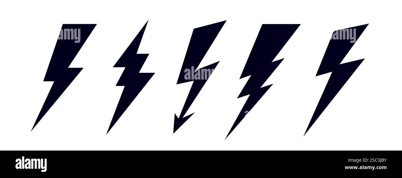 Lightning, flash, thunderbolt. Energy flash Stock Vector Image & Art ...