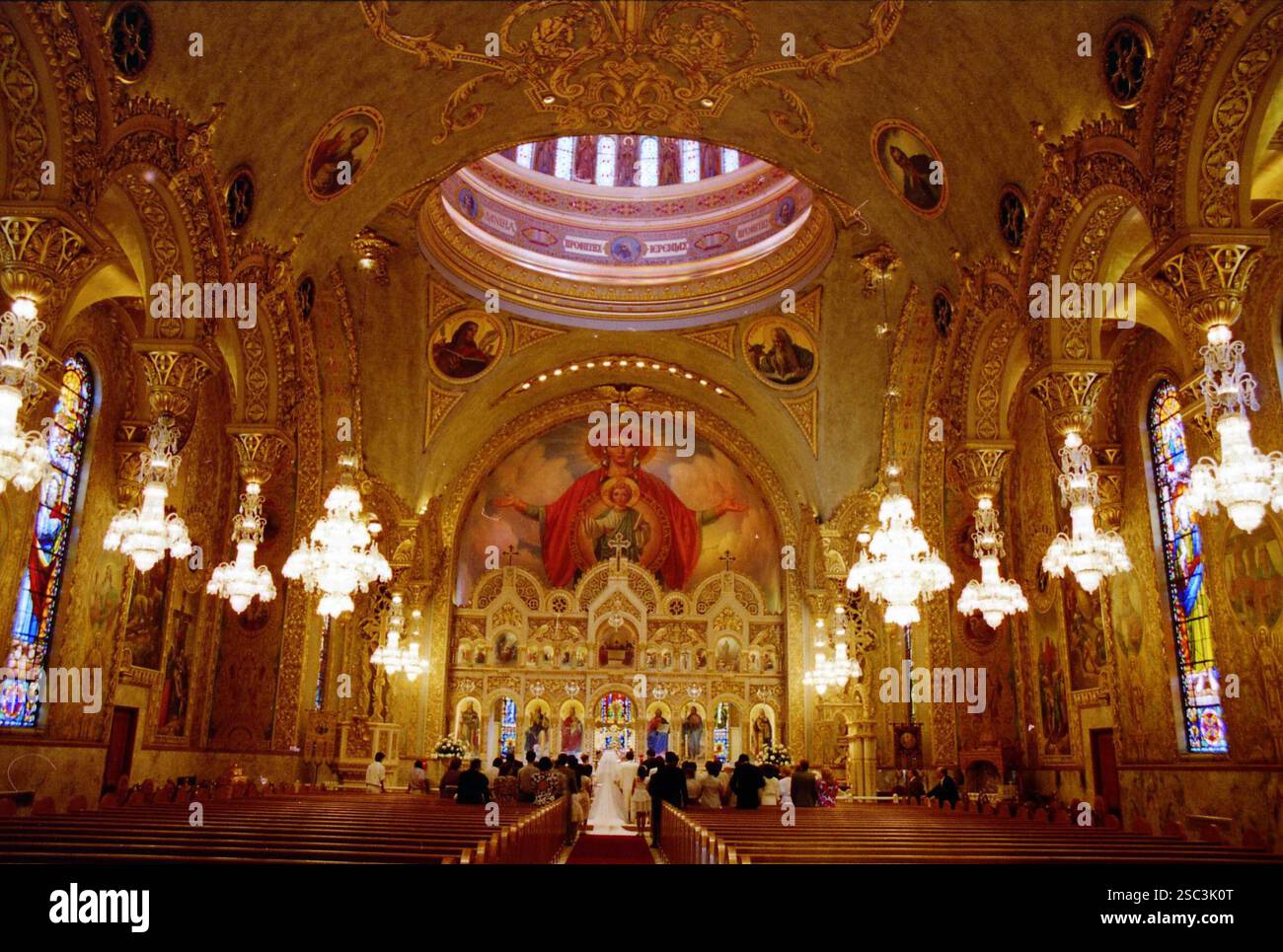 Los Angeles, CA, USA, approx. 1992. Interior of the Saint Sophia Greek ...