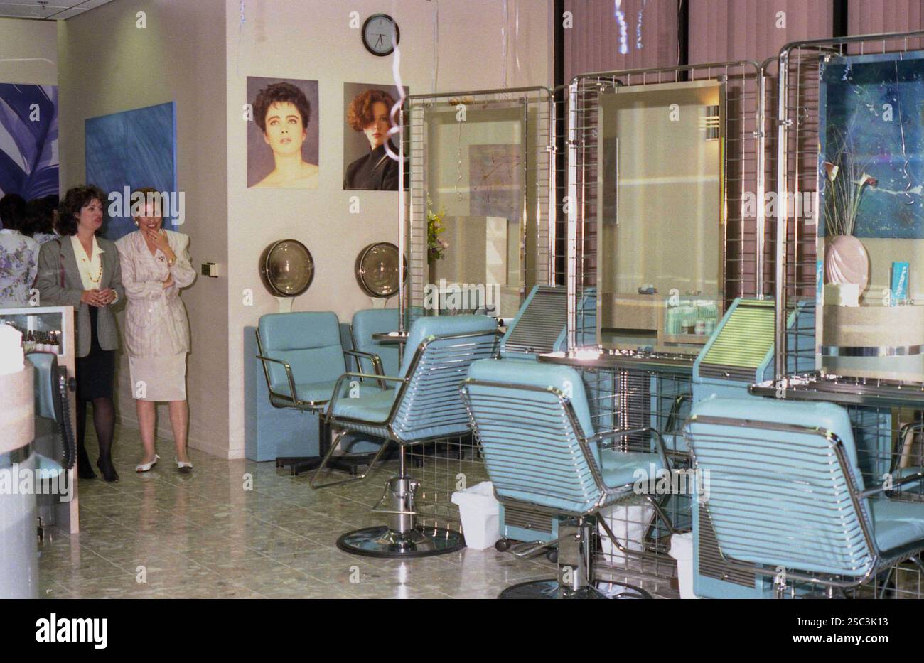 1980s hair salon hi-res stock photography and images - Alamy