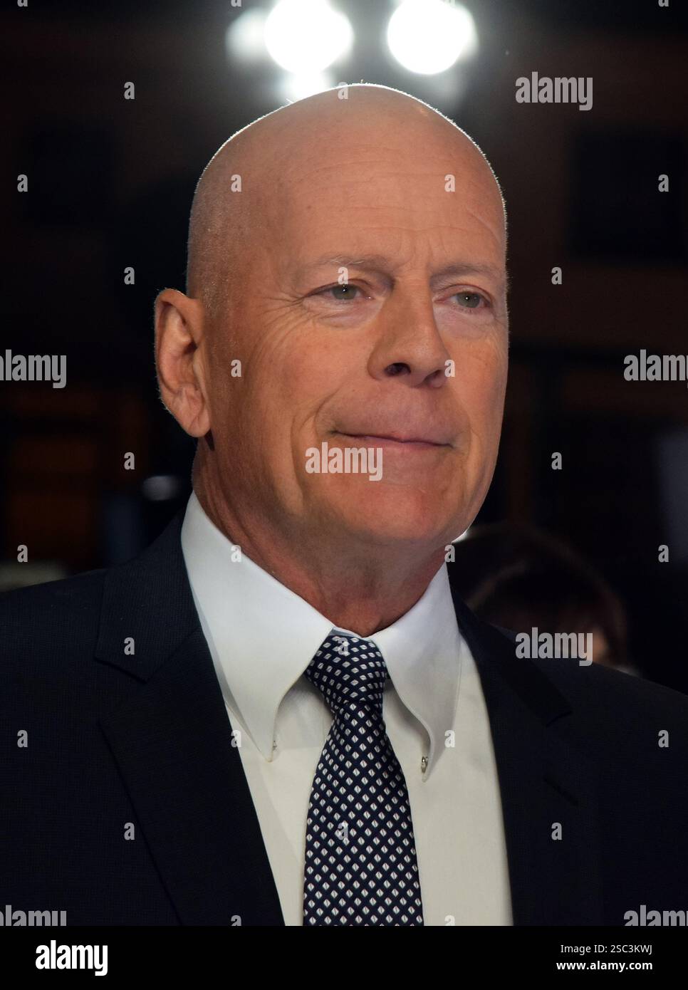 actor bruce willis at the london premiere of his latest movie GLASS 9/1 ...
