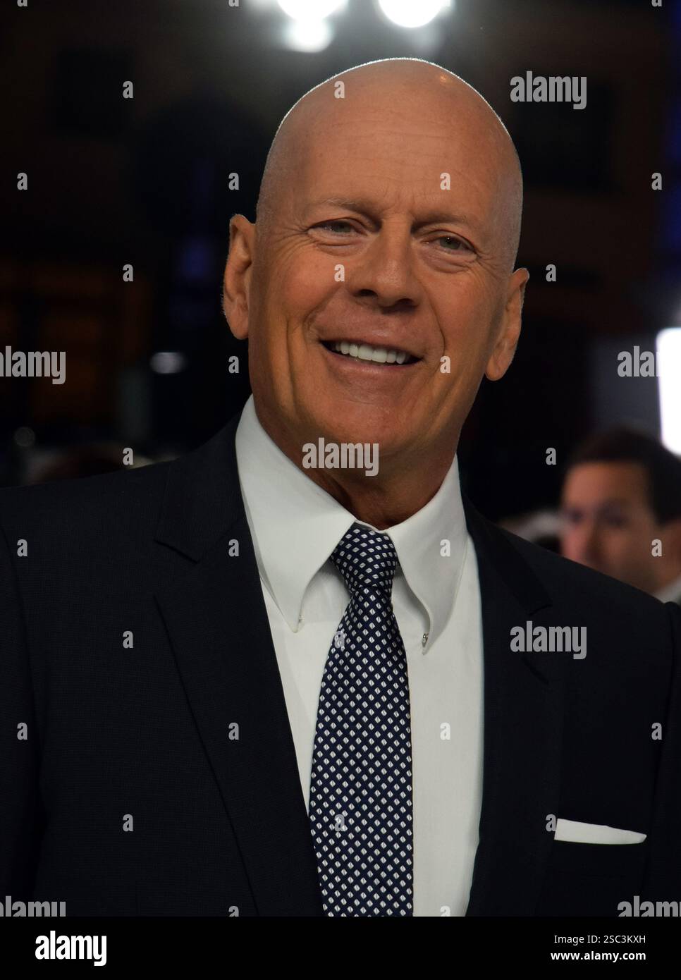actor bruce willis at the london premiere of his latest movie GLASS 9/1 ...