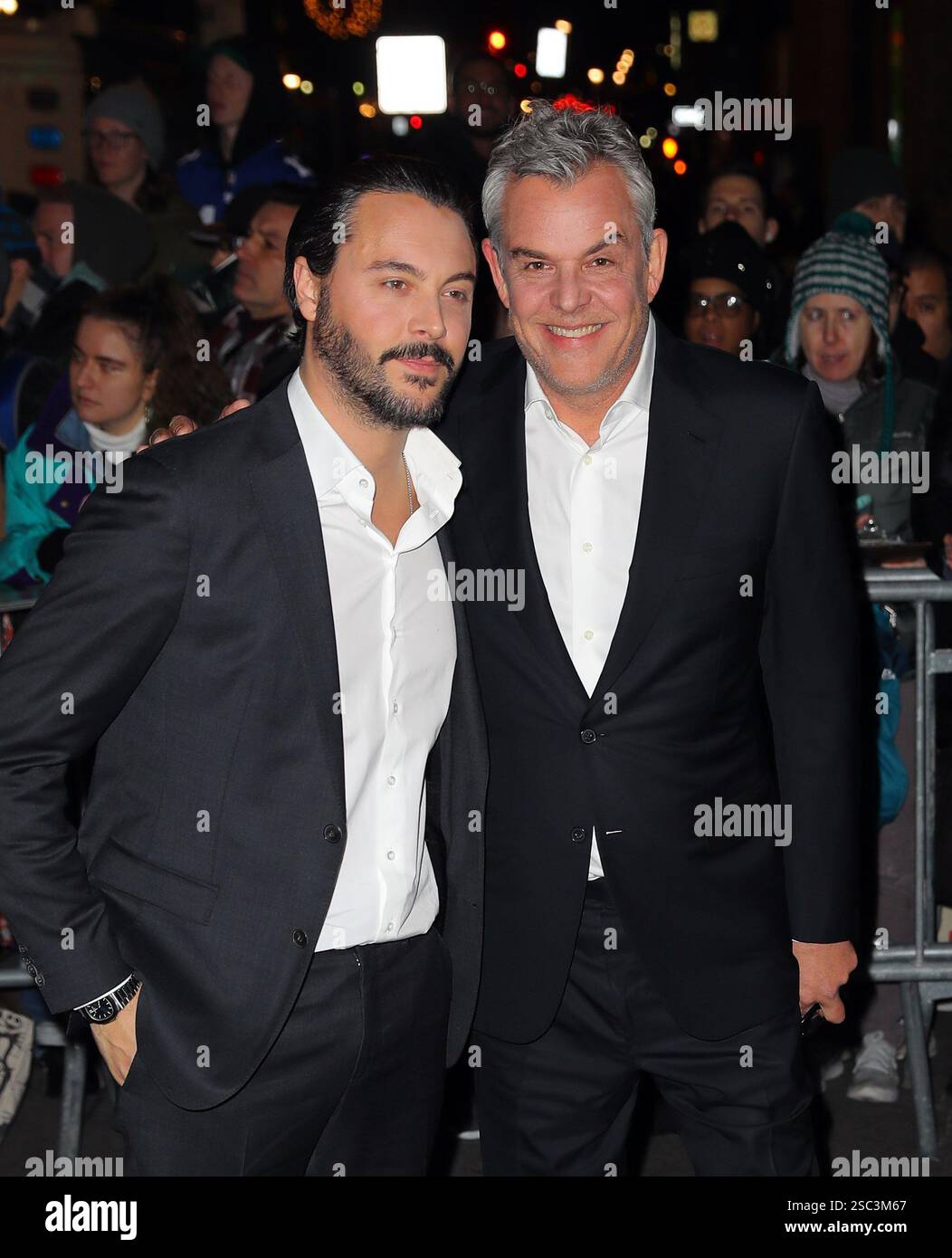 Danny Huston (R) and Jack Huston arriving at the National Board of ...