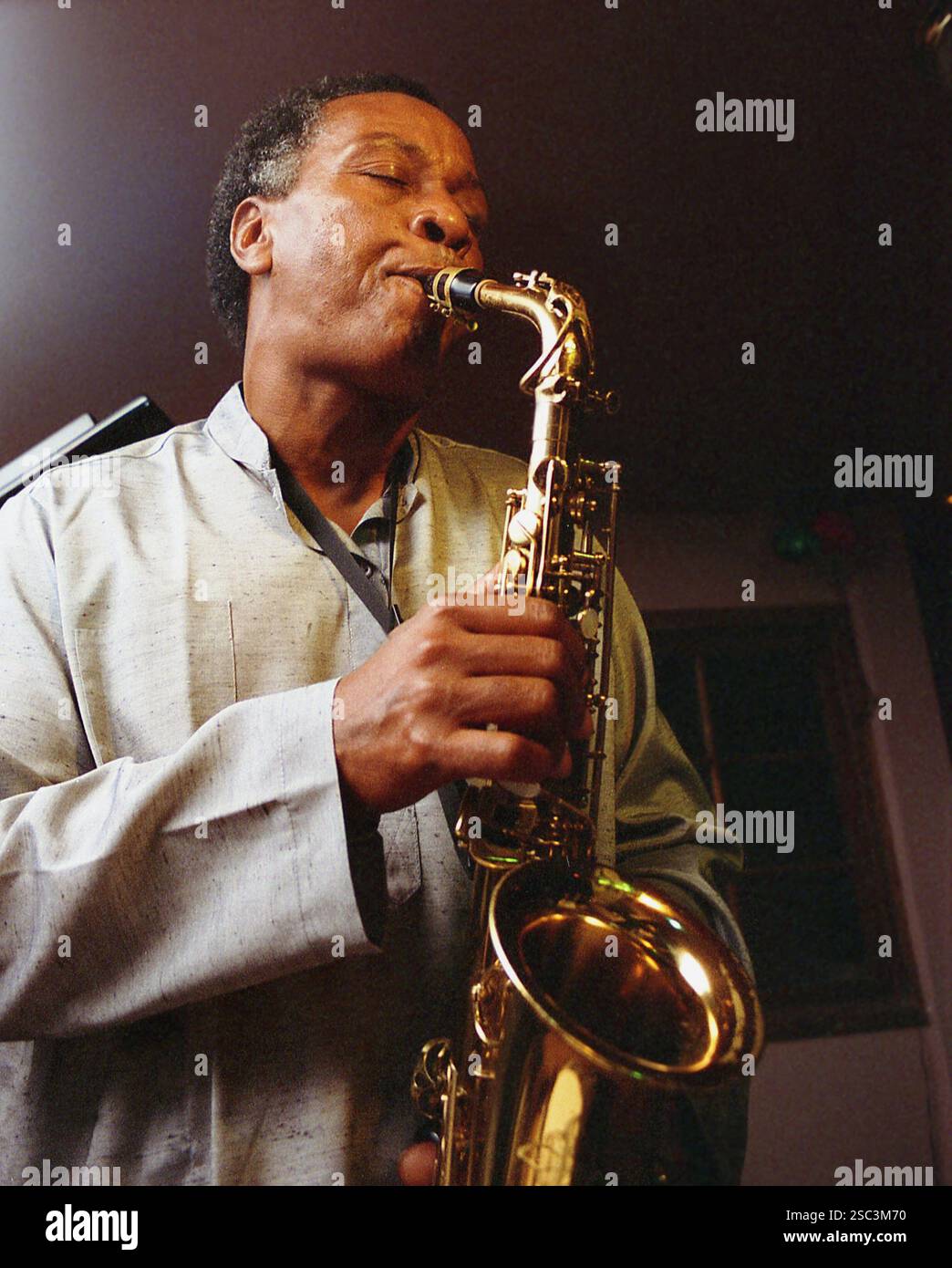 Los Angeles, CA. U.S.A., approx. 1990. Buddy Collette playing the ...