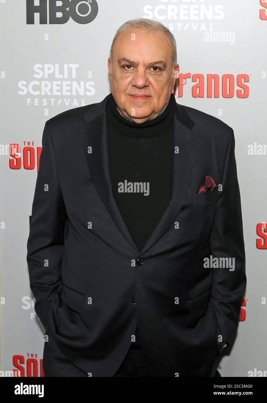 Vincent Curatola arriving at the 'The Sopranos' 20th Anniversary Panel Discussion at the SVA ...