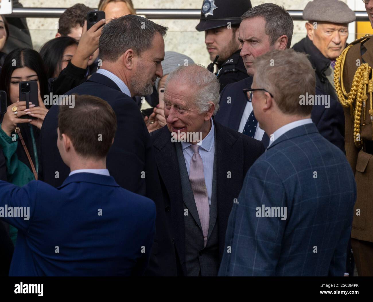 London, UK. 5th Feb, 2025. King Charles III visits the Polish Social ...