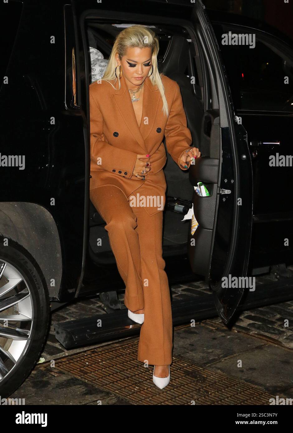 Singer Rita Ora arrives at a downtown hotel on January 16 2019 in New ...