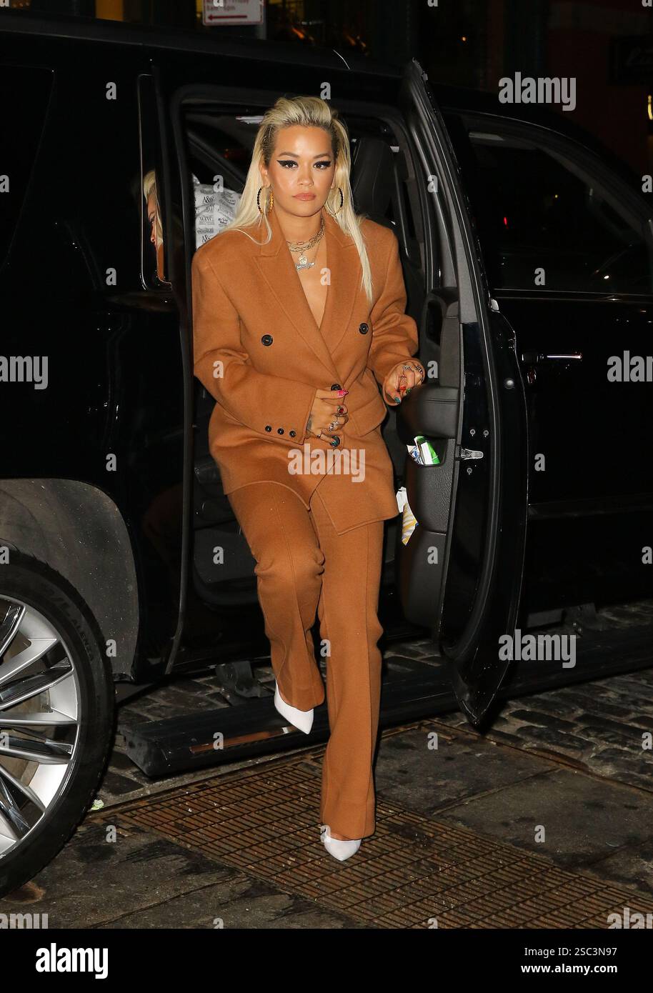 Singer Rita Ora arrives at a downtown hotel on January 16 2019 in New ...