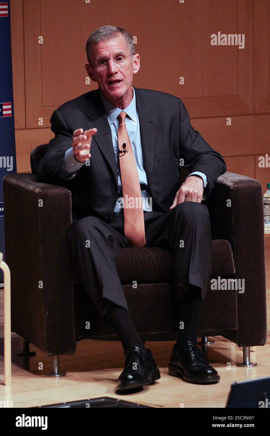 General Stanley McChrystal signs copies of his new book "Leaders: Myth ...