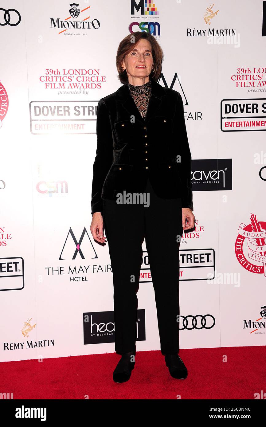 Deborah Davis attending The 39th London Critics Circle Film Awards at ...