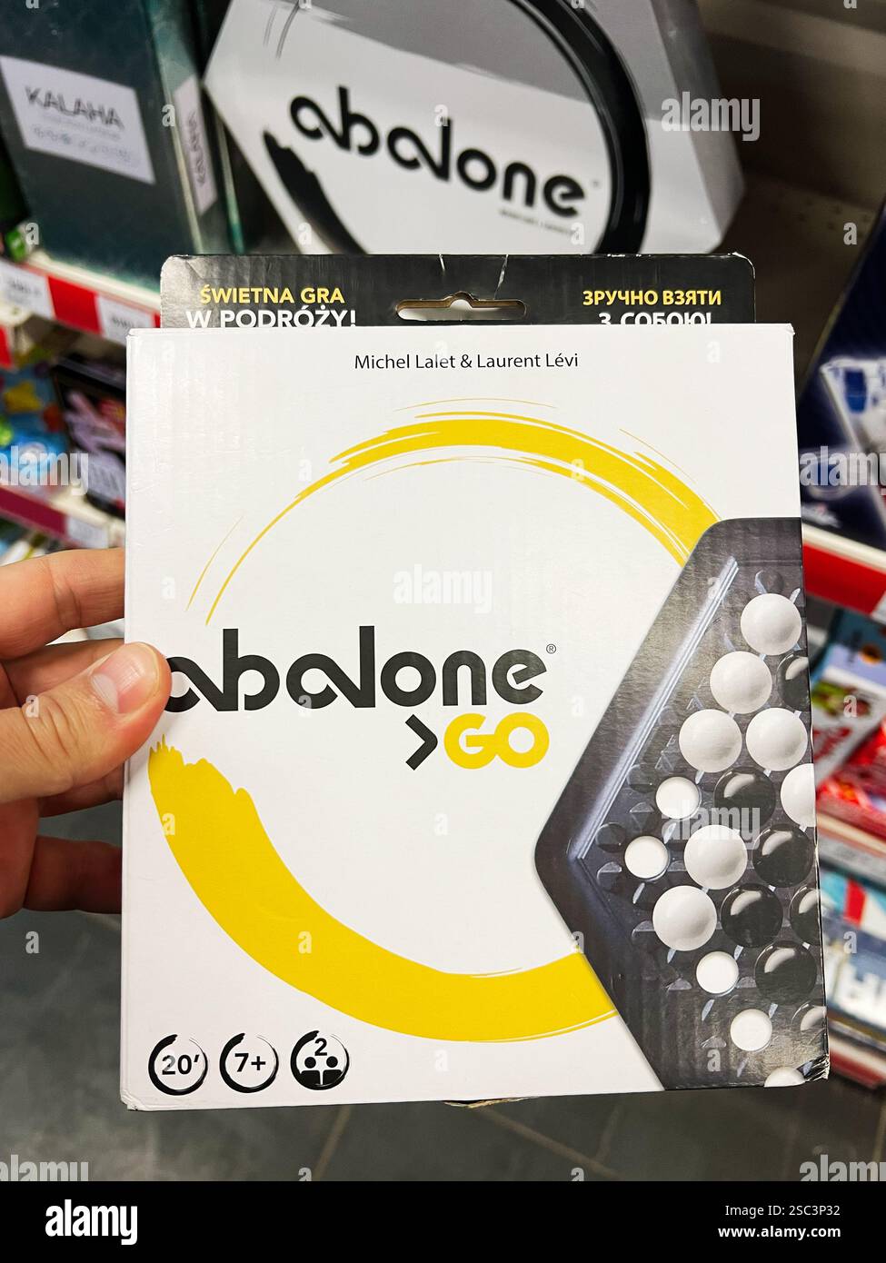 Kyiv, Ukraine - February 04, 2025: Abalone GO game showcasing packaging ...