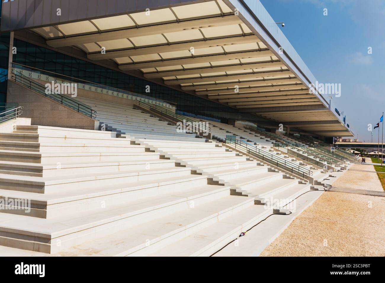 ABU DHABI, UAE - NOVEMBER 5: Ferrari World Park is the largest indoor ...