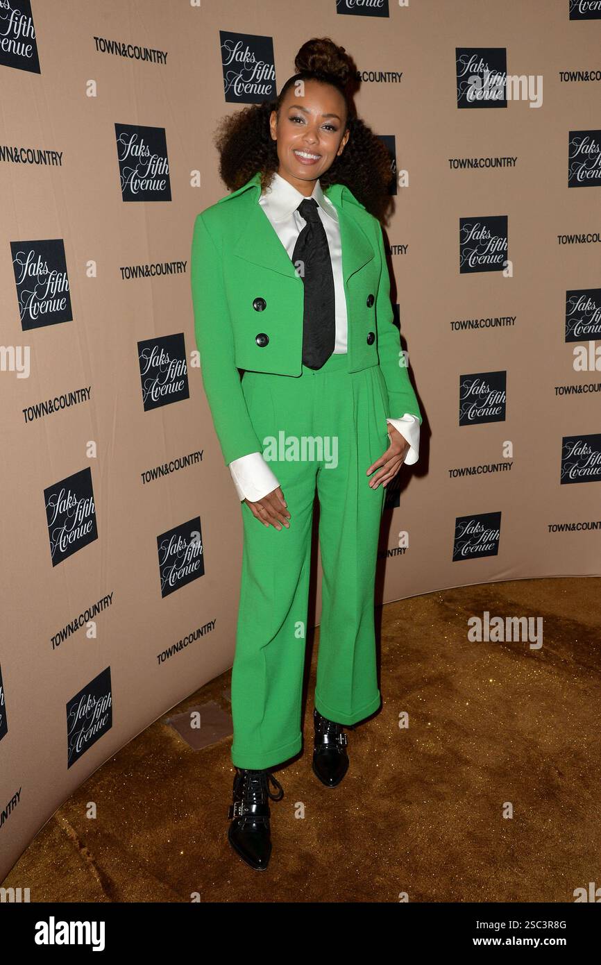 Melanie Liburd attending the Town and Country Jewelry Awards on January ...