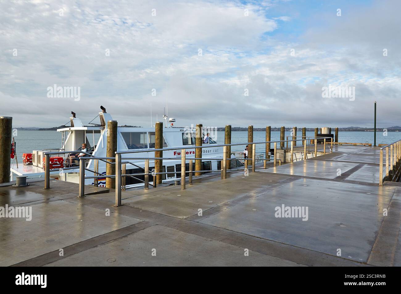 Pier dock at Rangitoto Island, Auckland, New Zealand Stock Photo - Alamy