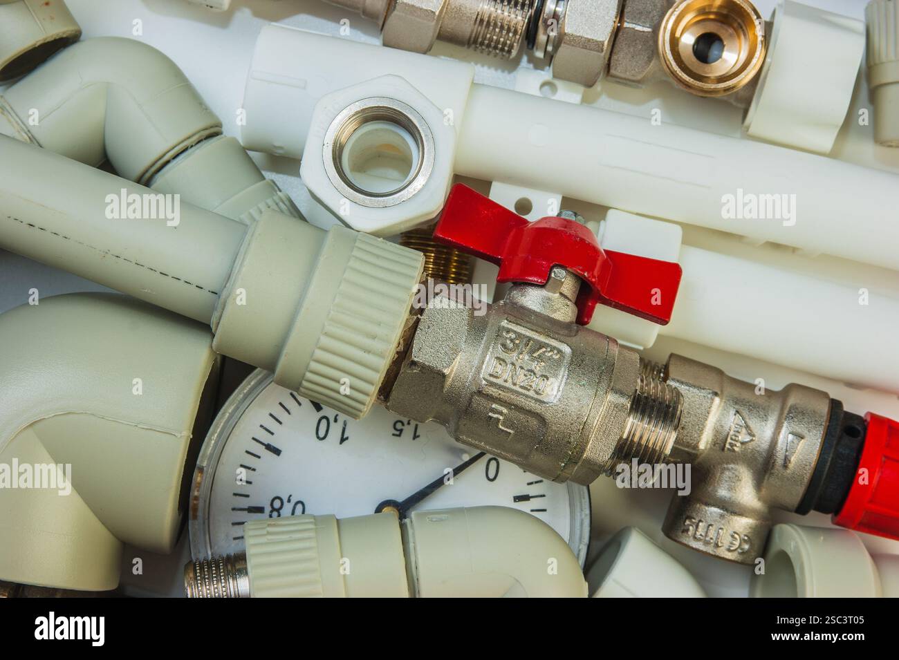 Plumbing fixtures and piping parts Stock Photo - Alamy